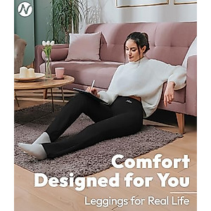 Nirlon Women's Bootcut Yoga Pants - Flare Leggings Yoga Pants Women Soft & Breathable Womens Yoga Pants Flared Leggings Regular & Plus Size Yoga Pants for Women Wide Leg (3XL 28" Inseam, Black)