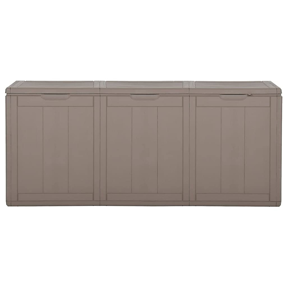 RINDIGOO Patio Storage Box 71.3 gal Brown PP Rattan,Outdoor Storage Chest with Ample Space for Patio, Garden, and Terrace Weatherproof & UVResistant Storage Boxes, Outdoor Furniture