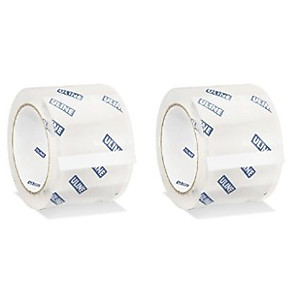 Uline 3" X 110 Yards Clear 2 Mil Quiet Tape - 2 Rolls