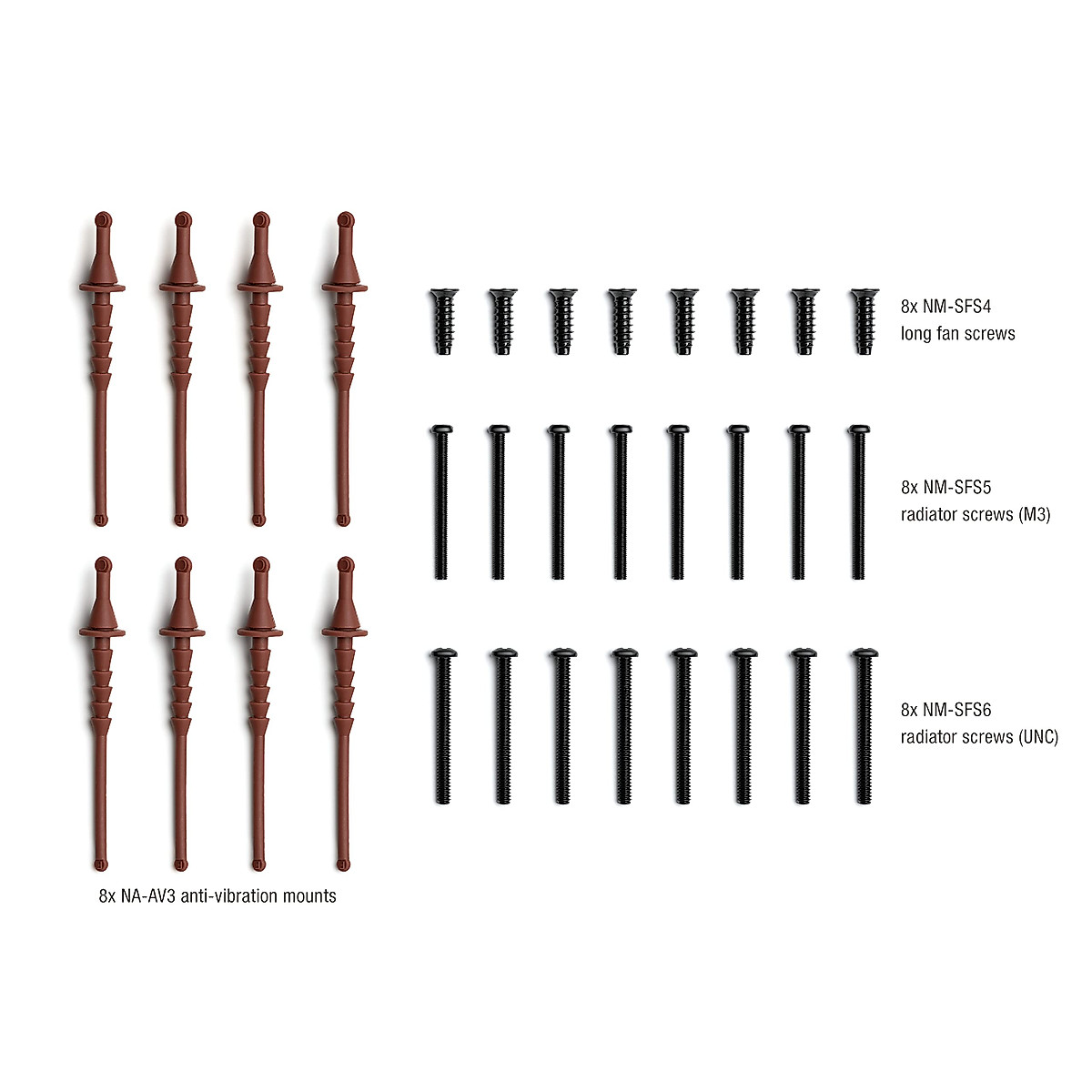 Noctua NA-IS1-14 Sx2, Inlet Side Spacers for 140mm Fans