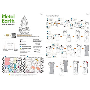 Fascinations Metal Earth Chinese Ming Armor 3D Metal Model Kit Bundle with Tweezers