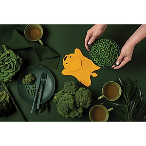 OTOTO Trivet for Kitchen Counter - Hot Pot Holder Trivet for Table - BPA Free Hot Pads for Kitchen Counter - Heat Resistant (Yellow)