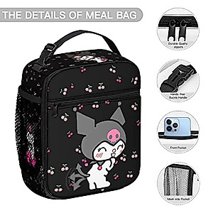 Dreuingb Cute Backpack 3 Pcs Set with Lunch Box and Pencil Case 17 Inch Large Capacity Backpacks Lightweight Laptop Bag