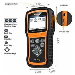 FOXWELL NT530 for Porsche - All Systems, All Maintenance Service - Bidirectional Diagnostic Scan Tool OBD2 Scanner Automotive Code Reader ABS Bleed SRS Airbag SAS TPMS TPS EPB Oil Reset CKP