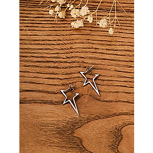 Sacina Gothic Spike Earrings, Star Earrings Dangle, Star Earrings Y2k, Goth Earrings, Punk Earrings, Grunge Earrings, Halloween Earrings, Christmas New Year Jewelry Gift For Women