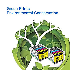 LxTek Remanufactured Ink Cartridge Replacement for Epson 126 T126 to use with WF-7510 WF-3520 WF-3540 WF-3530 WF-7510 Workforce 545 645 845 630 840 Printer (4 Black, 2 Cyan, 2 Magenta, 2 Yellow)