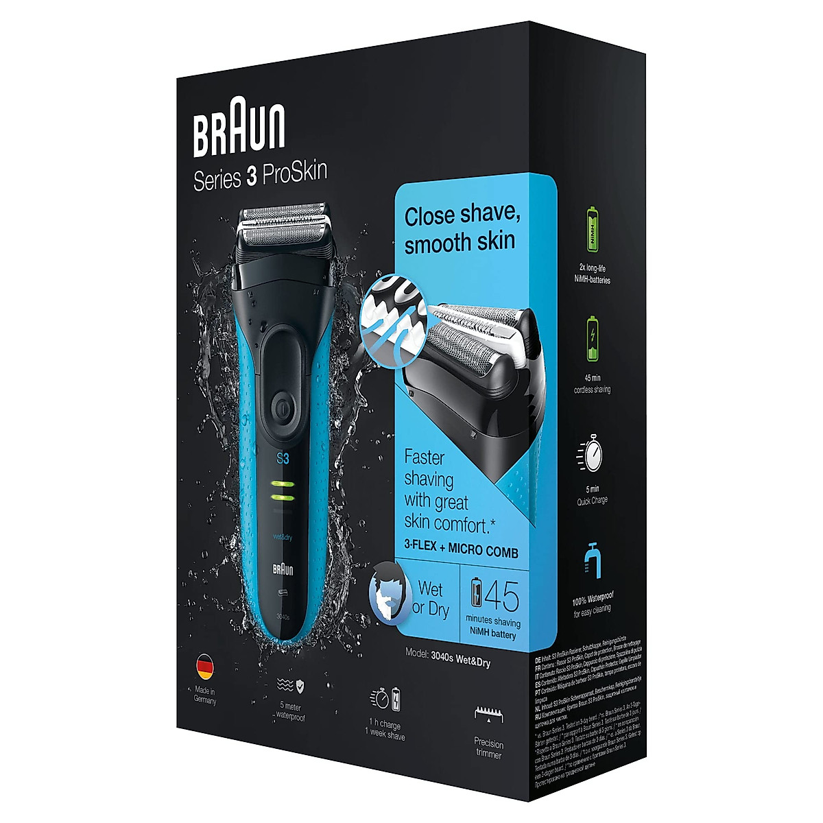 Braun 340s Series 3 Wet and Dry Shaver Shaving System