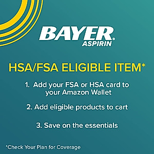 Aspirin Regimen Bayer, 325mg Enteric Coated Tablets, Pain Reliever, 100 Count