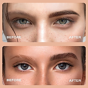 2PCS Liquid Eyebrow Pencil with 4 Micro-Fork Tips, Ainviata Microblading Eyebrow Tint Tattoo Pen Stays on All Day, Waterproof & Smudge-proof Brow Pencil Creates Natural Looking Eyebrow Makeup