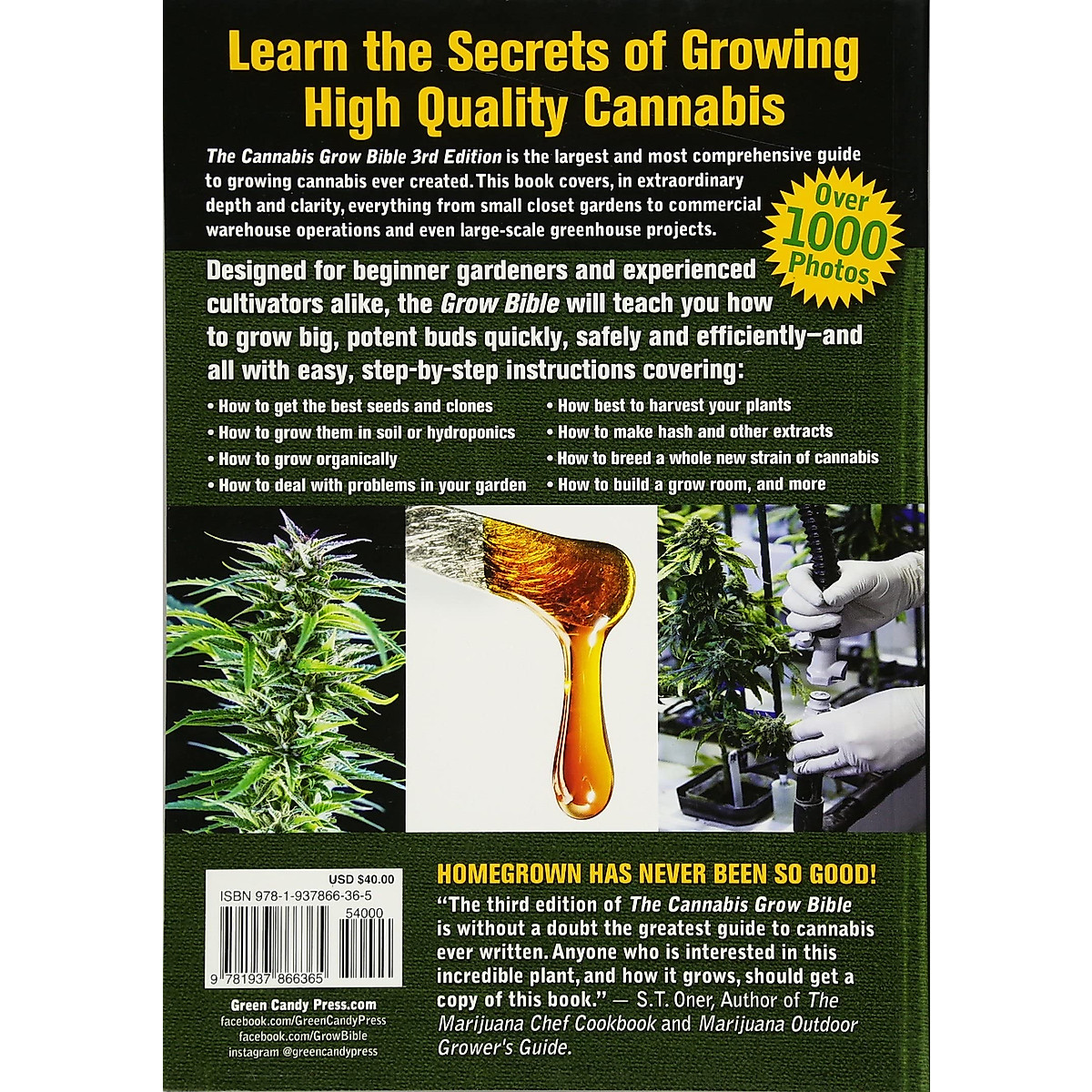 The Cannabis Grow Bible: The Definitive Guide to Growing Marijuana for Recreational and Medicinal Use