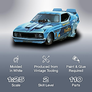 MPC Blue Max Long Nose Mustang Funny Car 1:25 Scale Model Kit