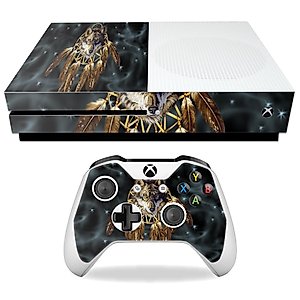 MightySkins Skin Compatible with Microsoft Xbox One S - Wolf Dreams | Protective, Durable, and Unique Vinyl Decal wrap Cover | Easy to Apply, Remove, and Change Styles | Made in The USA