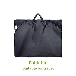 BAGYHACKS™ 43-Inch Heavy Duty Garment Bag w/Pocket for Dresses, Suits, Jackets, Shoes