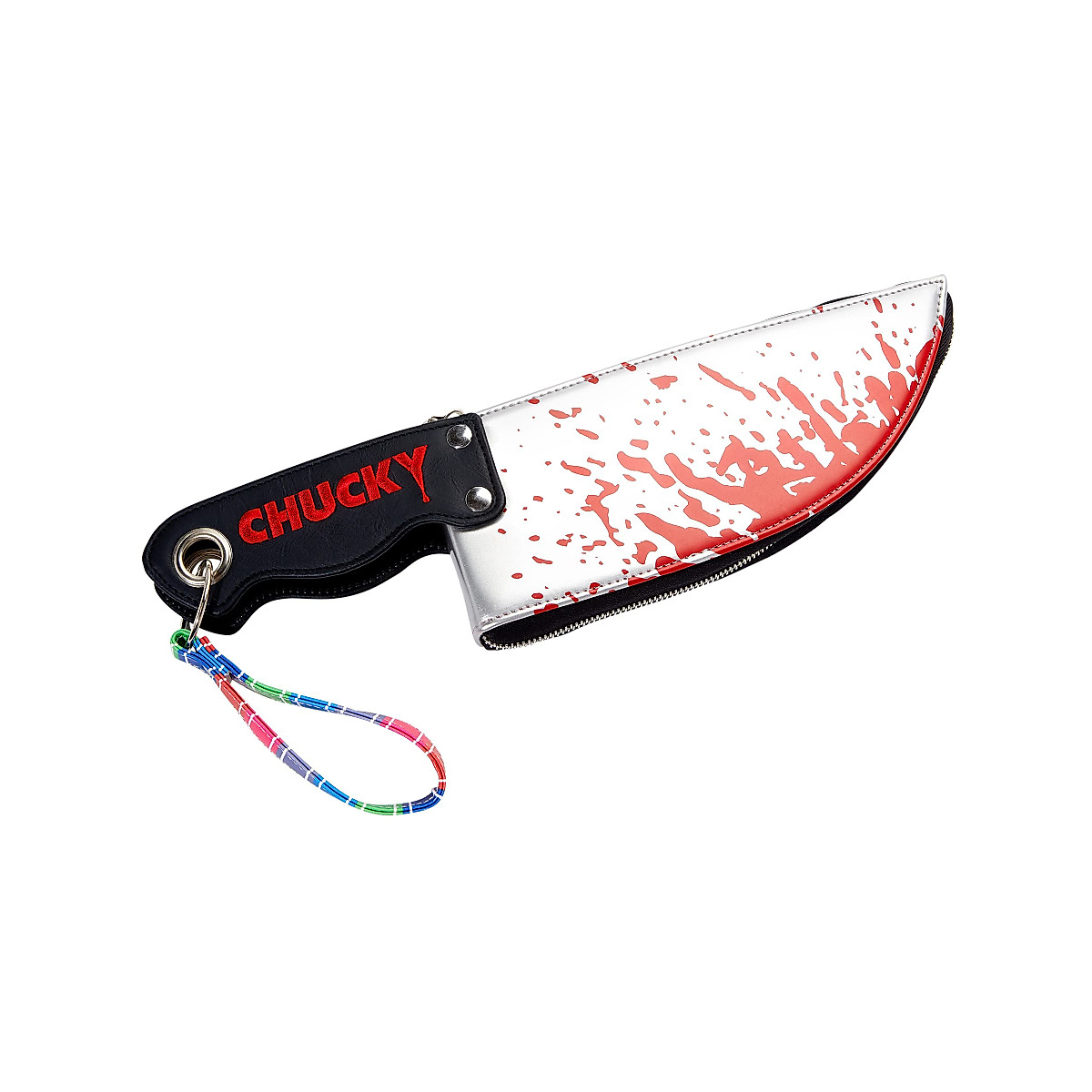 Spirit Halloween Chucky Knife Wristlet Bag | Officially Licensed | Good Guys | Horror Accessory Multicolored