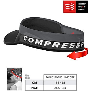 COMPRESSPORT Visor, Rouge/Noir, One Size