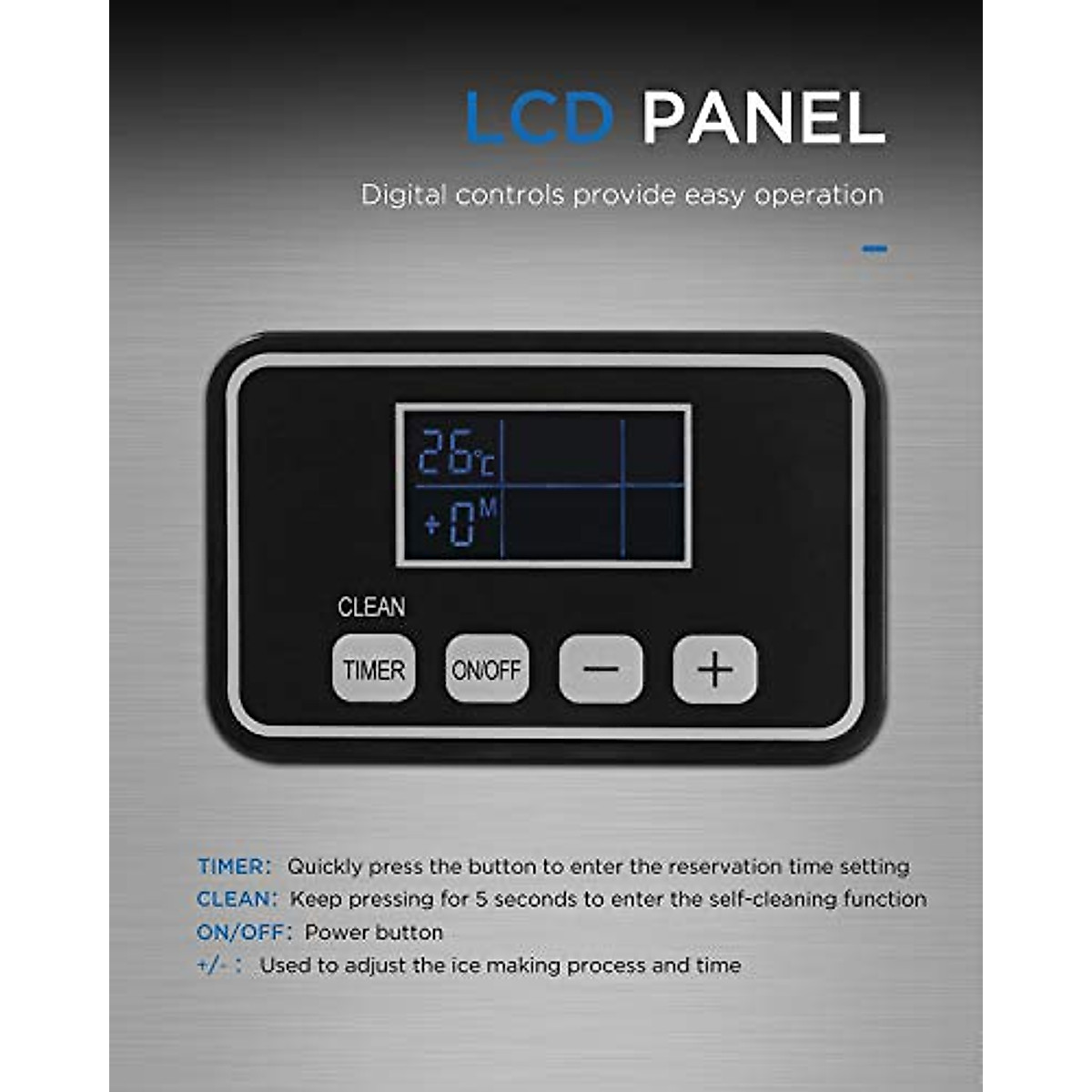 ADT Commercial Ice Maker Stainless Steel Industrial Modular ETL Approved Professional Refrigeration Equipment (370LBS)