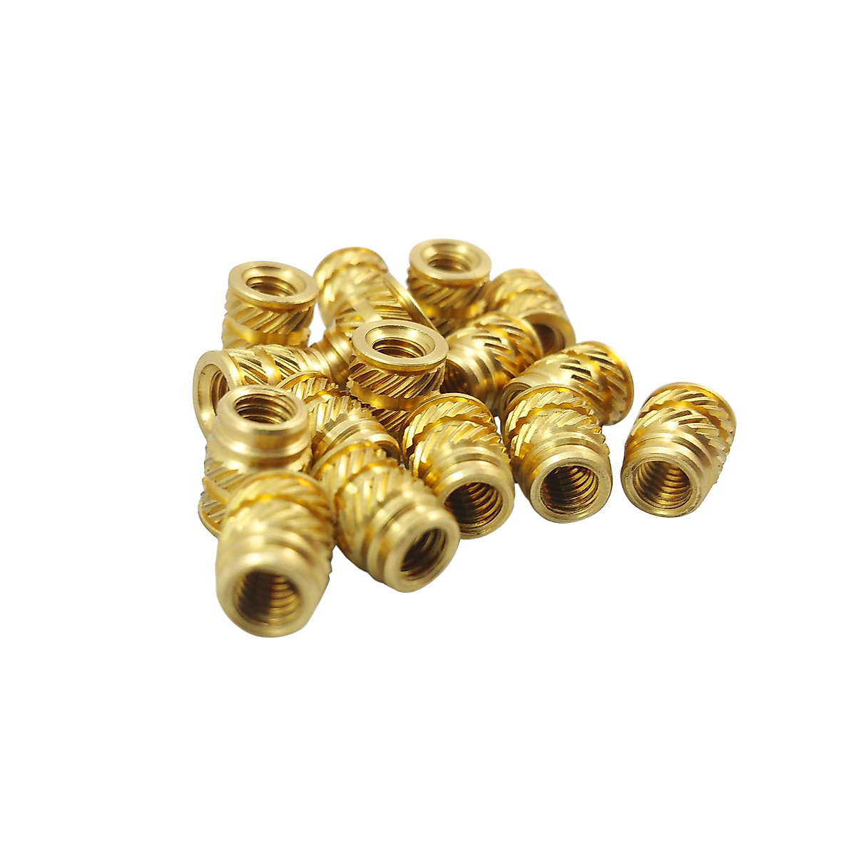 [initeq] #8-32 Threaded Heat Set Inserts for 3D Printing (100, Long)