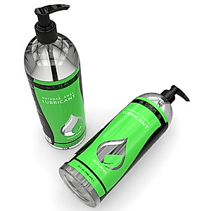 LYNK Water Based Personal Lubricant, Lasts Long Easy to Clean, Lubricant for Privacy w/Latex & Silicone, Men Women Couples Solo Play, 32 oz