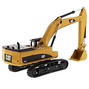1:64 Caterpillar 385C L Hydraulic Excavator - Construction Metal Series by Diecast Masters - 85694 - Play & Collect - Functioning Boom, Arm, and Bucket - Made of Diecast Metal with Some Plastic Parts