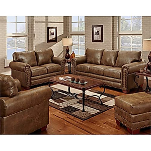 American Furniture Classics Model Buckskin 4-Piece Set sofa group Pinto Brown