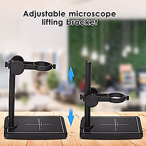 QDLZLG Digital Microscope Stand Magnifier Camera Up Down Adjustable Stand Holder Universal Support Bracket Large Base with Scales