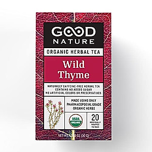 Good Nature Organic Wild Thyme Tea, 20 count, 30 grams