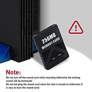 Mcbazel 256MB Memory Card for PlayStation 2, High Speed Game Memory Card Compatible with Sony PS2