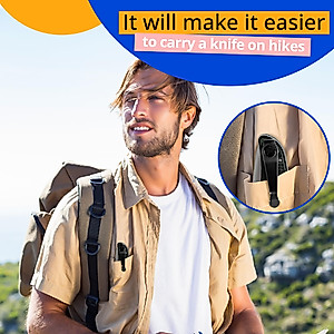 For Spyderco C81 C10 C11 Pocket Back Clip, 3-hole Titanium Alloy Deep Carry Pocket Clip, 55x12mm