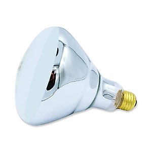 lumenivo 250W BR40 Heat Lamp Bulb Clear Heat Lamp - Bathroom Heat Lamp - Food Warmer Bulbs - Infrared Heat Light Bulb Flood Reflector Lamp with E26 Base - 120-130V