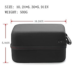 Hounyoln Hard Case for Samsung The Freestyle Projector,The Freestyle Smart Portable Projector 360° All-Round Protection Storage Box Travel Bag
