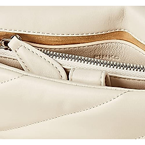 Pinko CROSSBODY BAG IN WHITE PUFF LEATHER WITH LOGO AND SILVER CHAIN ​​ADJUSTABLE SHOULDER STRAP 100039A0F2