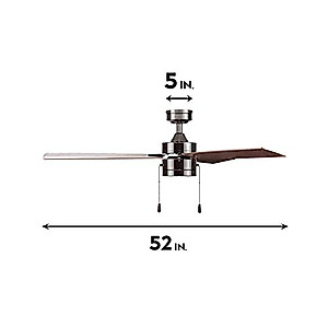 Portage Bay 51453 Madrona Ceiling Fan, 52, Gun Metal