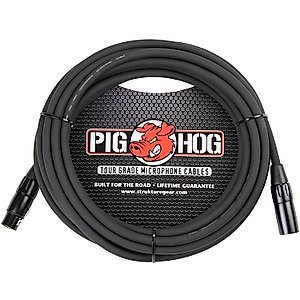 Pig Hog PHM20 High Performance 8mm XLR Microphone Cable, 20 Feet,Black