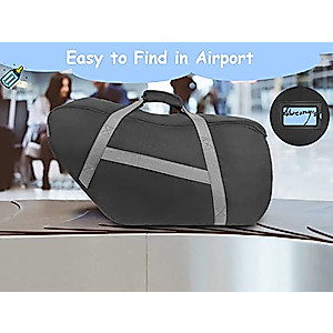 YOREPEK Car Seat Travel Bag Compatible with UPPAbaby MESA, Cybex Aton 2, Padded Infant Airport Gate Check Bag, Durable Carseat Airplane Bag with Easy Carry Handle and Protective Bumper Feet