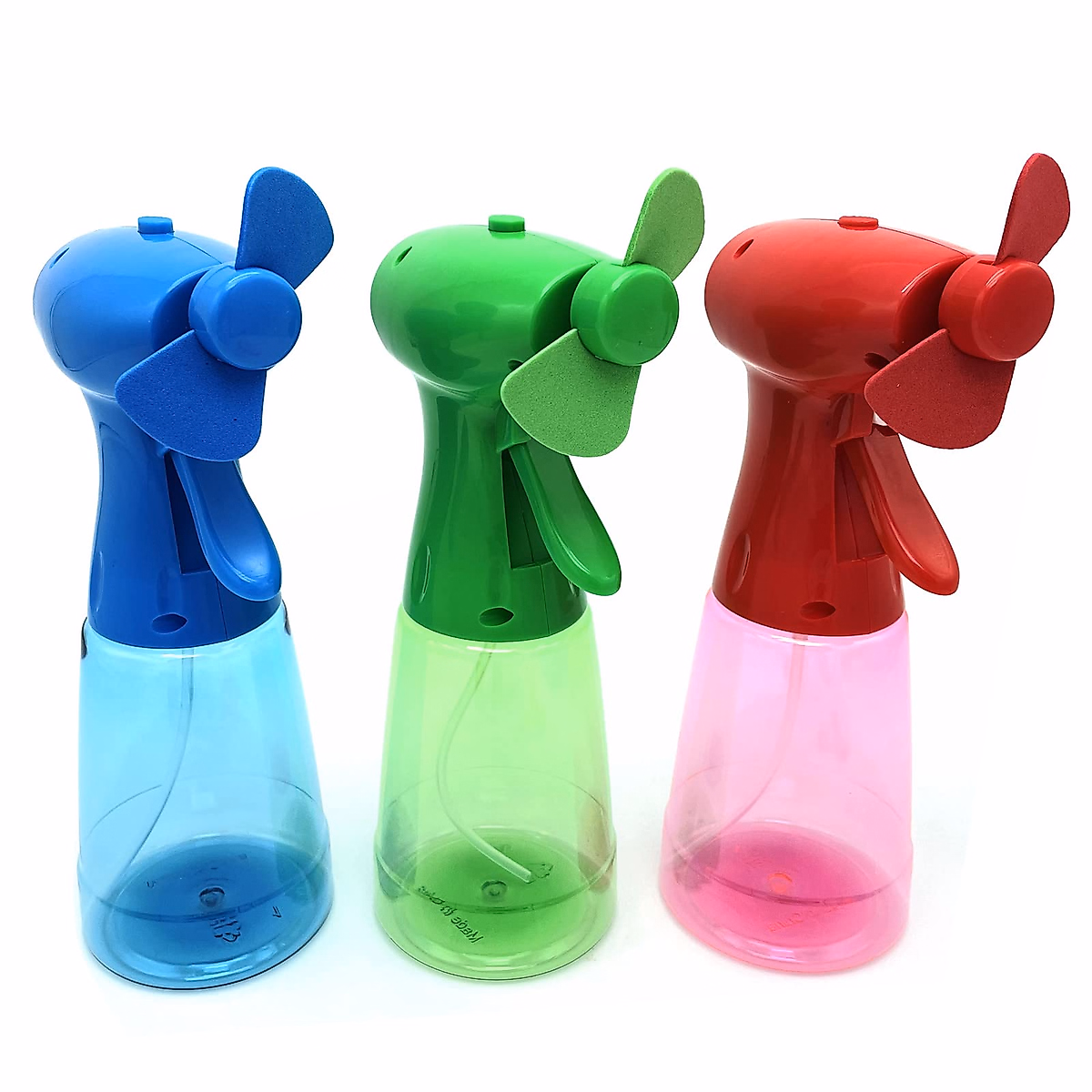 keaid Water Mistering Fan Personal Handheld Battery Powered Water Mist Spray Fans (Pack of 3)