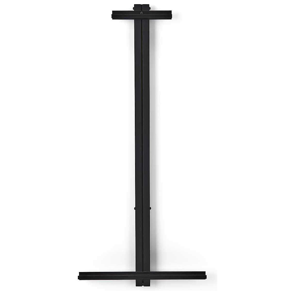Displays2go Adjustable Metal Wall Easel, Holds Up to 36" Tall Media, Tilt Feature - Black (FDWEASLGBK)