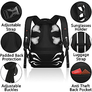 Lunch Bag Backpack, Insulated Cooler Lunch Box Backpack, Extra Large Travel Laptop Backpack TSA Friendly RFID Durable Computer College School Bookbag with USB Port for Women Men Fits 17.3 Inch Laptop