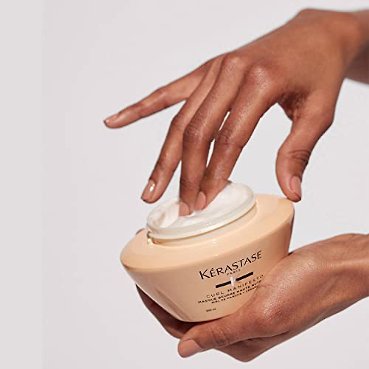 Kerastase Curl Manifesto Beurre Haute Nutrition Hair Mask | Strengthens & Prevents Breakage | Adds Softness & Shine | For All Wavy, Curly, Very Curly & Coily Hair | 6.8 Fl Oz