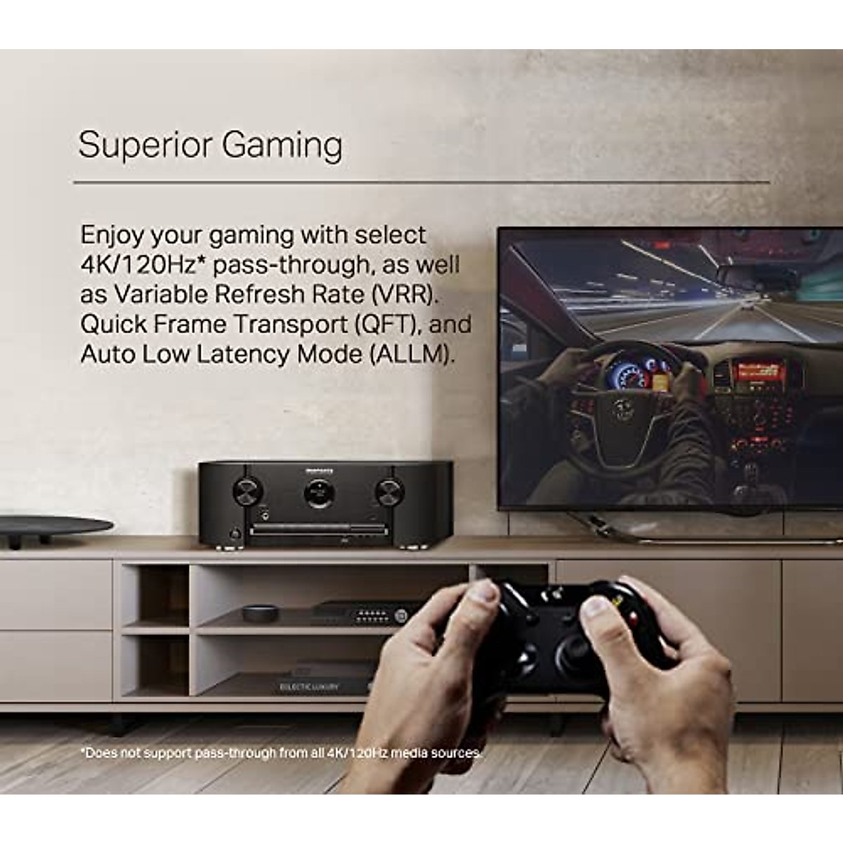 Marantz 8K UHD AVR SR5015 - 7.2 Ch (2020 Model) - Dolby Virtual Height Elevation with Built-in HEOS and Alexa Compatibility - Bluetooth Streaming & Home Automation