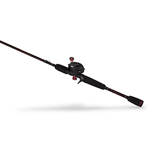 Abu Garcia Black Max Baitcast Low Profile Reel and Fishing Rod Combo , 6'6" - Medium - 1pc