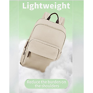 Laptop Backpack Women Teacher Backpack Work Computer Backpack with Laptop Compartment College Waterproof Anti Theft Backpack Casual Daypack Business Travel Backpack for Women Carry On Bag Khaki