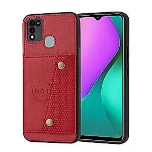 Protective Phone Cover Case Wallet Case for Infinix Smart 5, Leather Case with Card Holder, Double Magnetic Clasp and Durable Shockproof Cover for Infinix Smart 5 Case,Magnetic Phone Case for Car