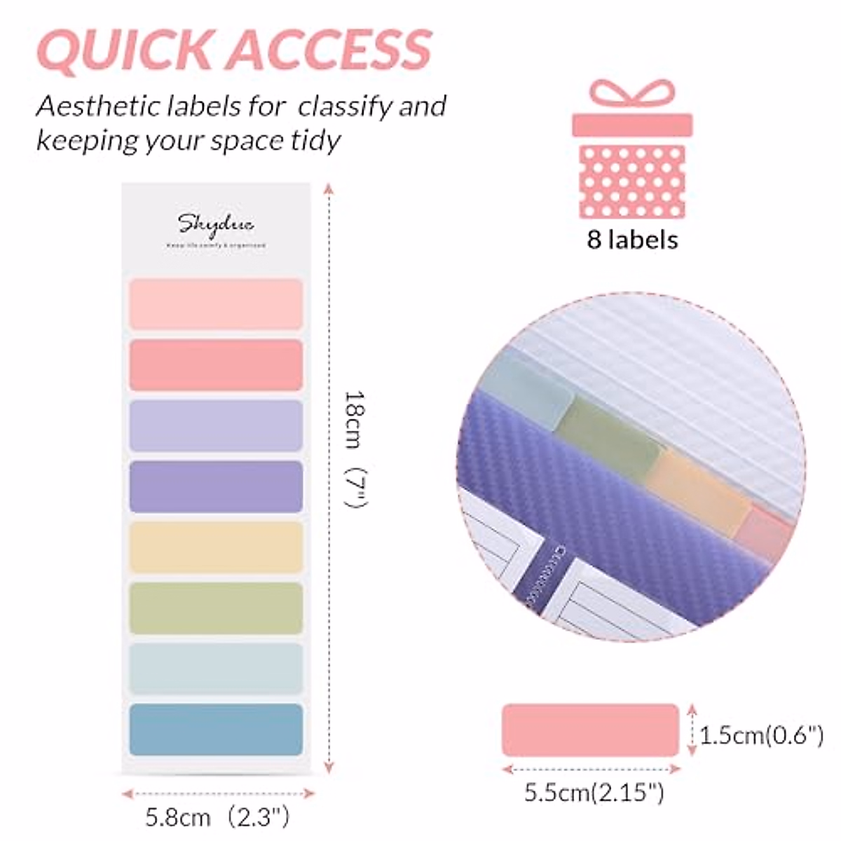 SKYDUE Receipt Coupon Organizer Holder, 13 Pockets Small Accordion File Organizer, Expanding File Folder for Envelope, Bill, Check Tax. 10 * 5.5 Inches