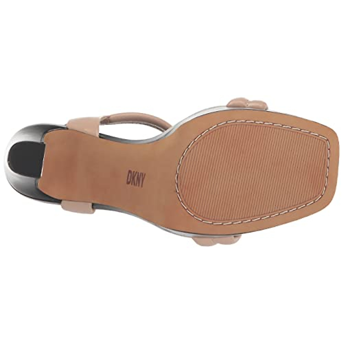 DKNY Women's Comfortable Chic Shoe Jaysha Heeled Sandal, Gold Sand, 7.5