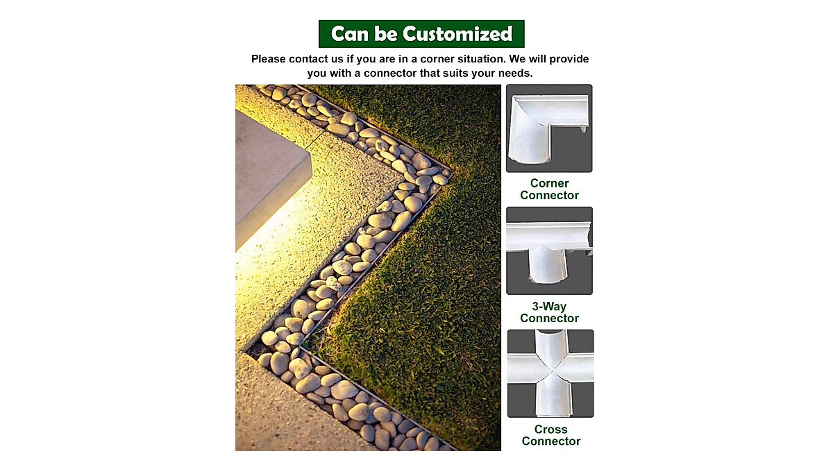 Blazea Garden Trench Drain System, Functional & Decorative Channel ...