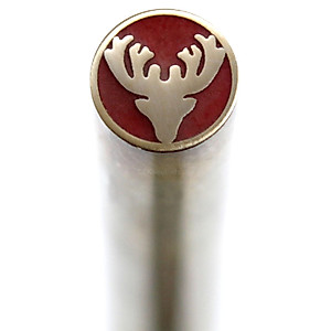 Mosaic Pin - (0.312 (5/16) Inch Diameter) - (Buck) - (MP-1027BB-312) - (Brass Outer)(Brass Inner) - Decorative Knife Handle Pins and Rods for Fixed Blade Knives