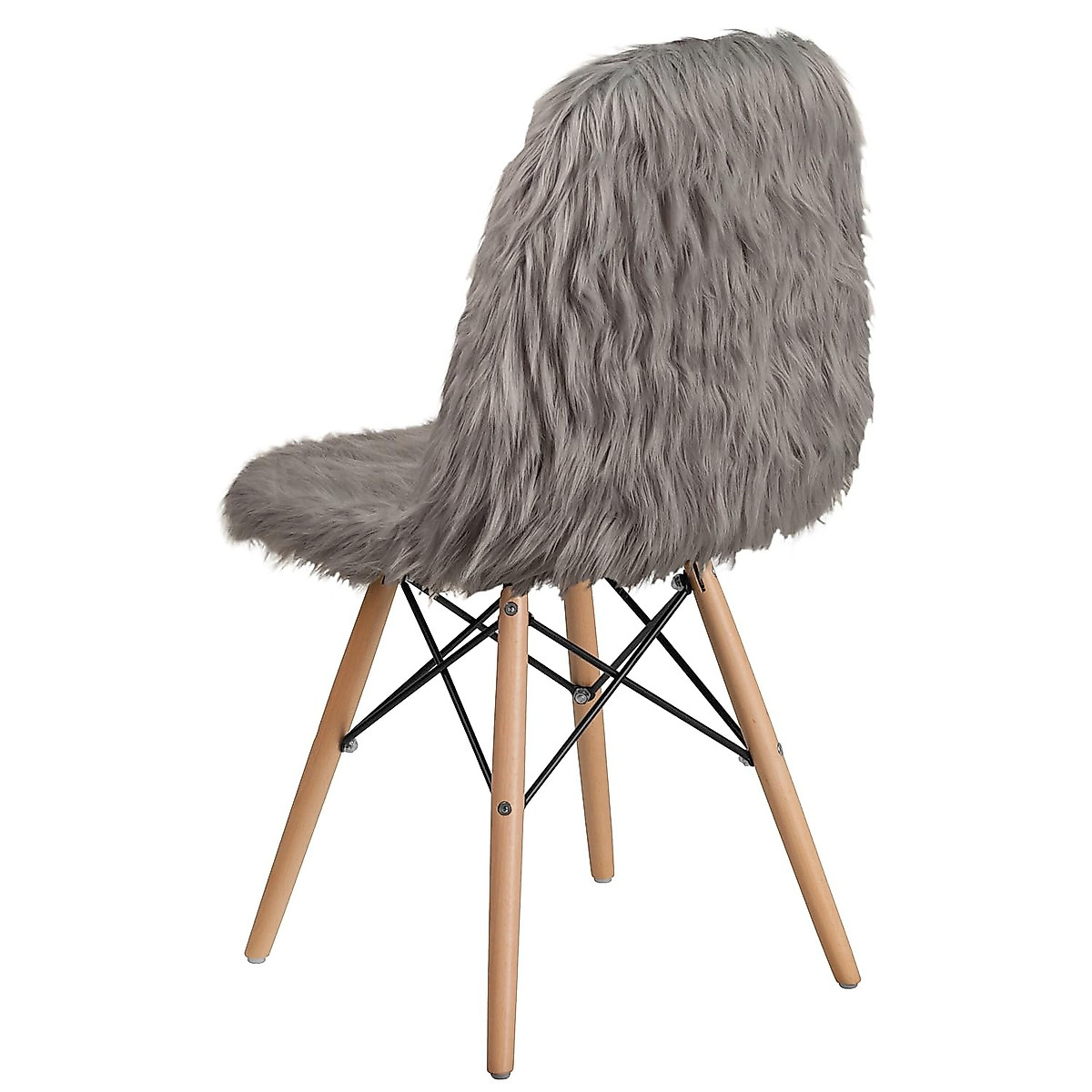 Flash Furniture Shaggy Dog Charcoal Grey Accent Chair