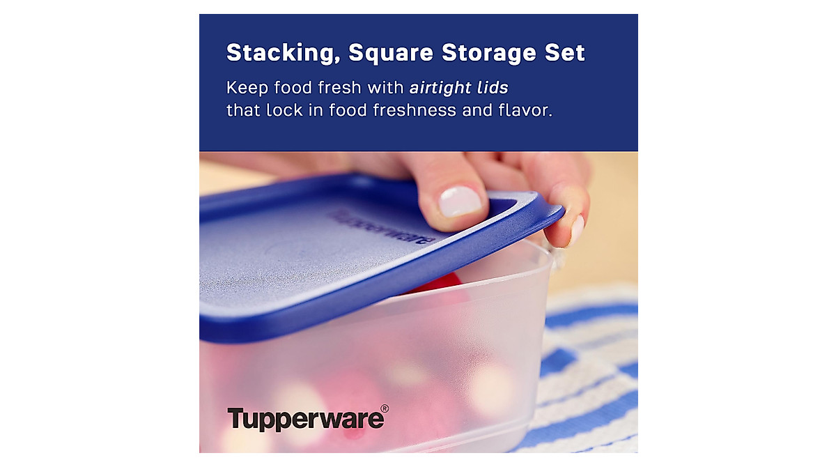 Tupperware Stacking Storage Set - BPA Free & Dishwasher Safe