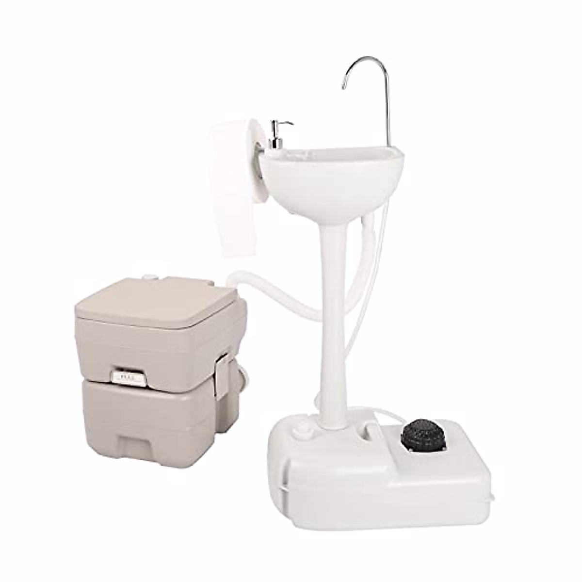NC CHH-7701 1020T Portable Removable Outdoor Hand Sink with Portable Toilet