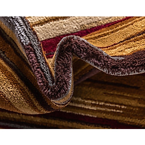 Unique Loom Barista Collection Area Rug - Icatu (7' 10" Square, Beige/ Brown)